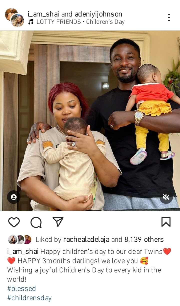 Congratulations Pours As Actor Adeniyi Johnson and wife, Seyi Edun ...