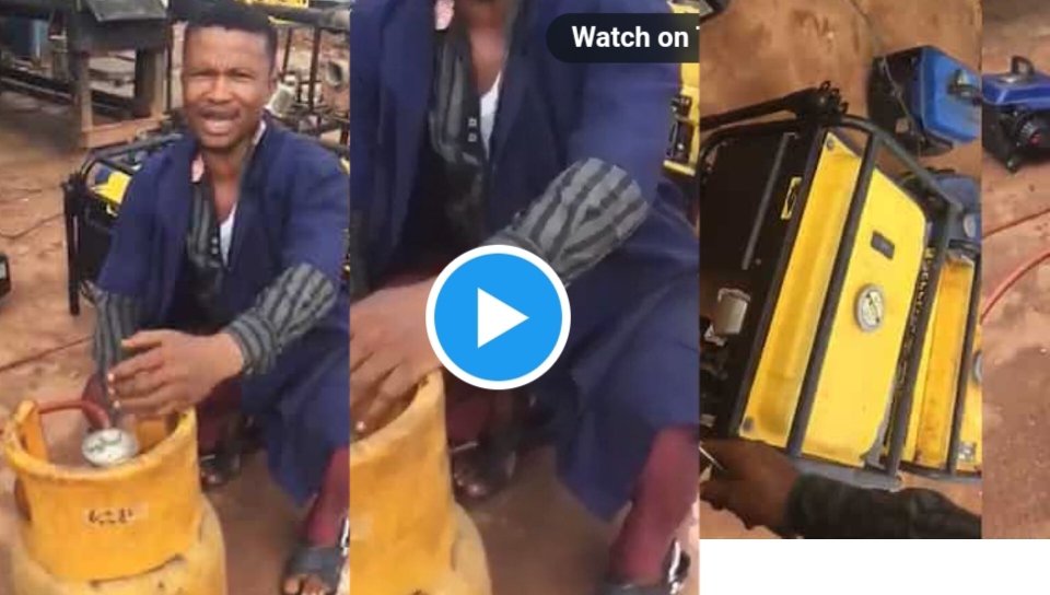 "12.5kg Will Serve For 3 Weeks" - Talented Mechanic Uses Cooking Gas to ...